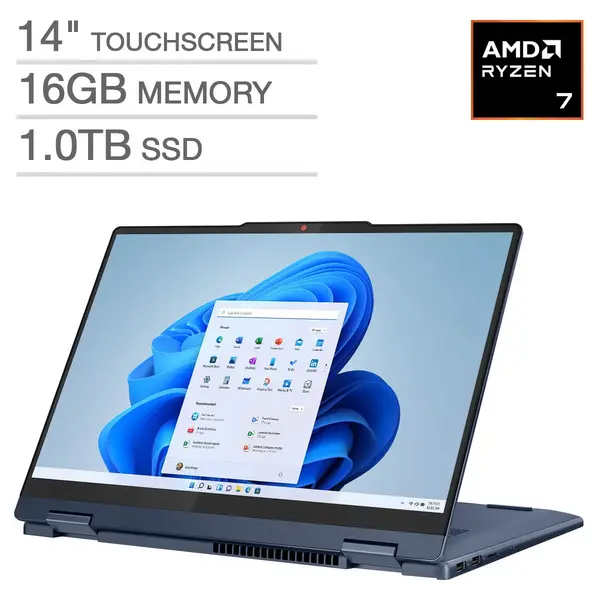 Lenovo IdeaPad AMD Ryzen 7 2-in-1 Touchscreen Laptop Same-Day Delivery | Costco