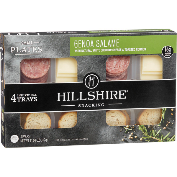 Hillshire Snacking Plates, White Cheddar and Genoa Salame, 4 ct Same ...