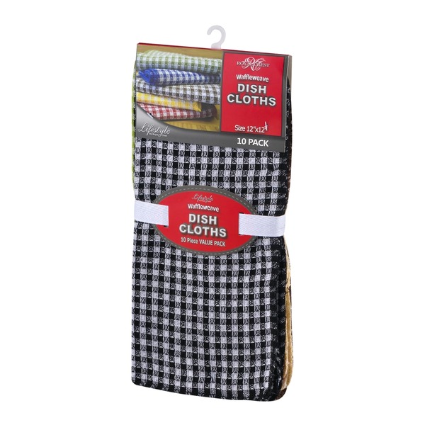 Royal Crest Waffleweave Dish Cloths 12"x12" - 10 CT (10 ct) - Instacart