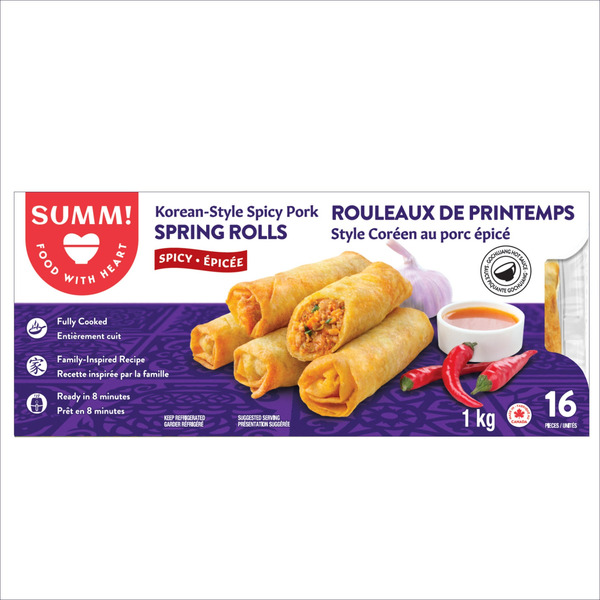SUMM! Spicy Korean Pork Spring Rolls Same-Day Delivery | Costco