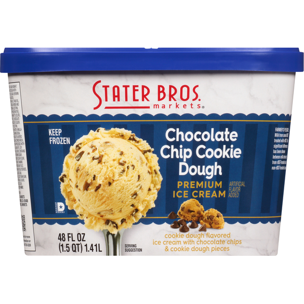 Stater Bros. Stater Bros. Markets Ice Cream, Premium, Chocolate Chip ...