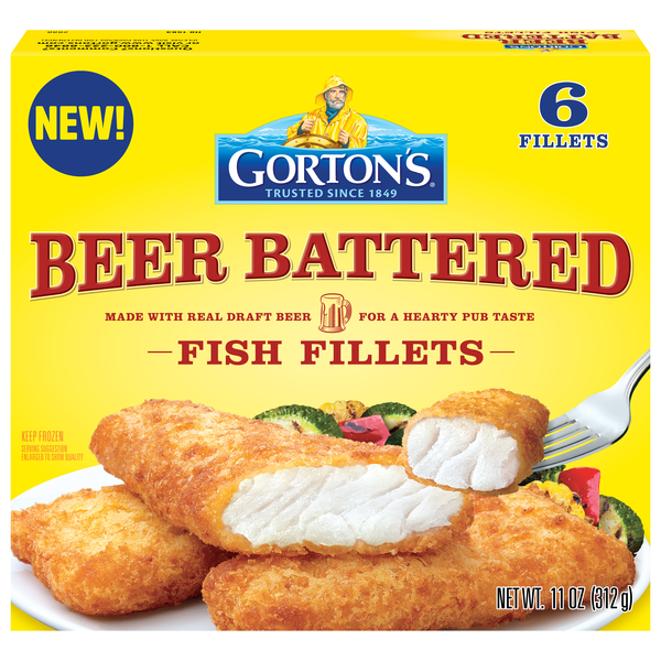 Stop & Shop Gorton's Gorton’s Beer Battered Fish Whole Fish Fillets ...