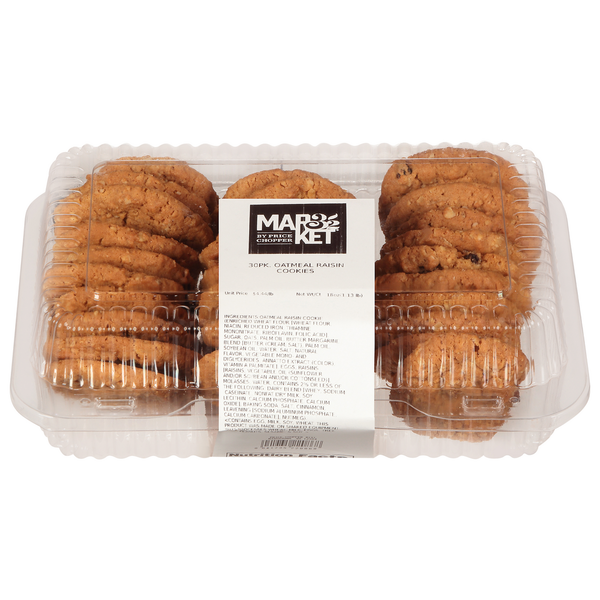 Market 32 Cookies, Oatmeal Raisin, 30 Pack Same-Day Delivery or Pickup ...