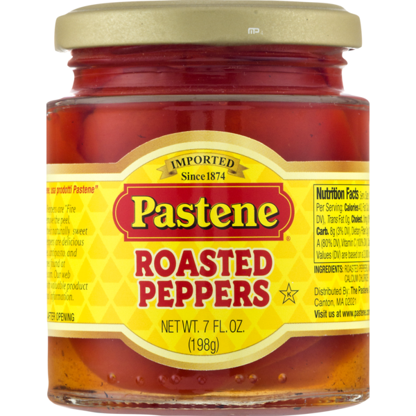 Pastene Roasted Peppers (7 fl oz) - Instacart