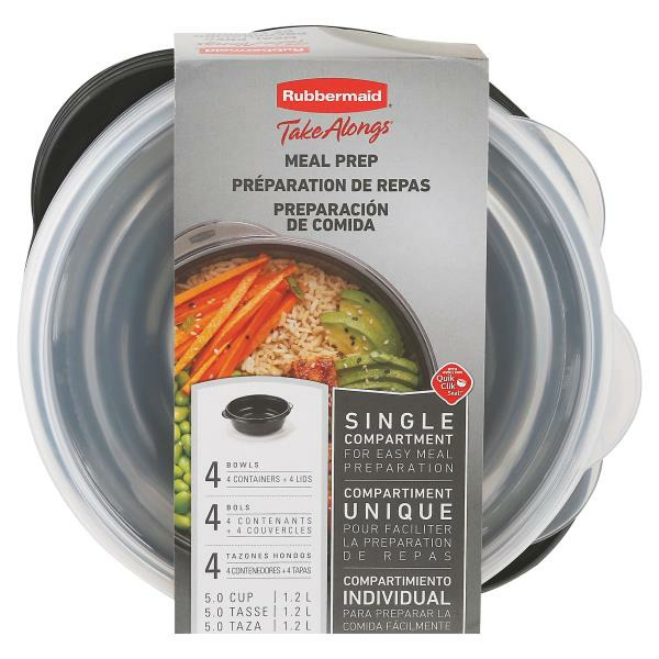 Publix Rubbermaid Containers & Lids, Bowls, Meal Prep, 5.0 Cup Same-Day ...