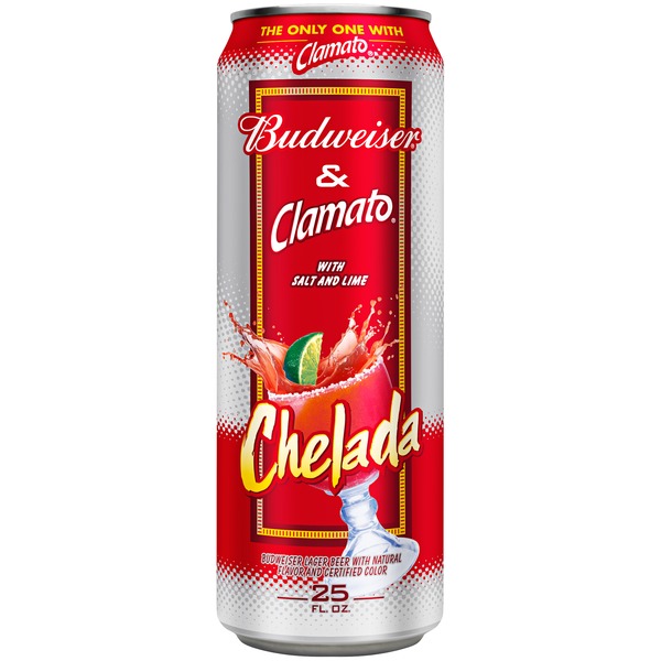 Budweiser Chelada with Clamato, Beer Can (25 fl oz) - Instacart