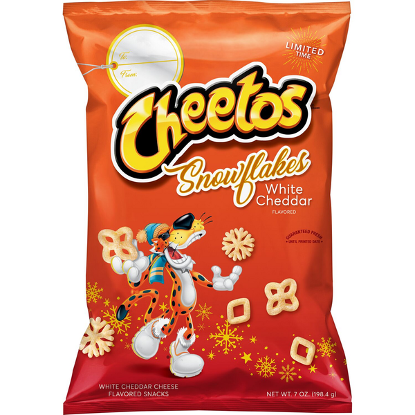 Publix Cheetos Snowflake White Cheddar Cheese Flavored Snacks 7 Ounce ...
