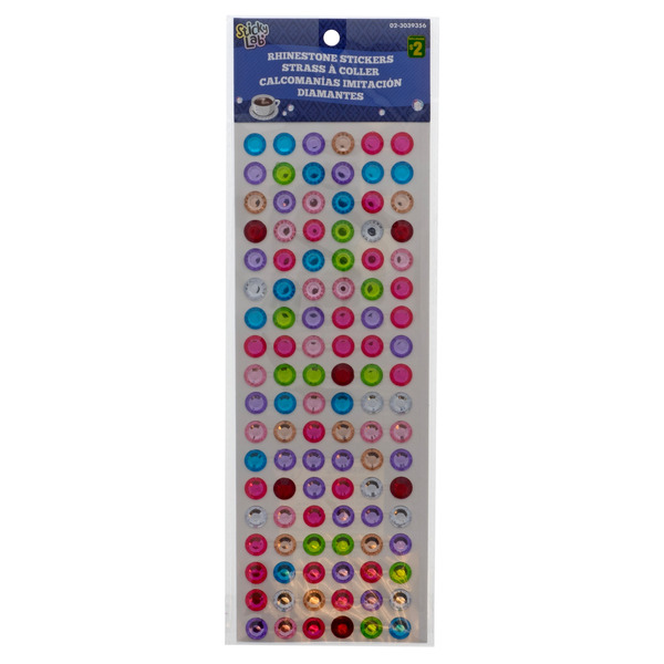 Dollarama L.P. Large Round Rhinestone Sticker Sheet Same-Day Delivery | Dollarama