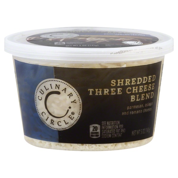 Culinary Circle Cheese, Shredded, Three Cheese Blend (5 oz) - Instacart