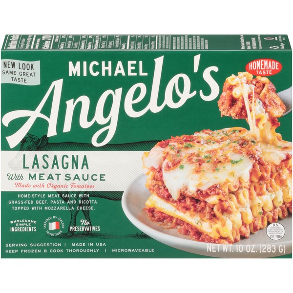 Michael Angelo's Lasagna with Meat Sauce (10 oz) - Instacart