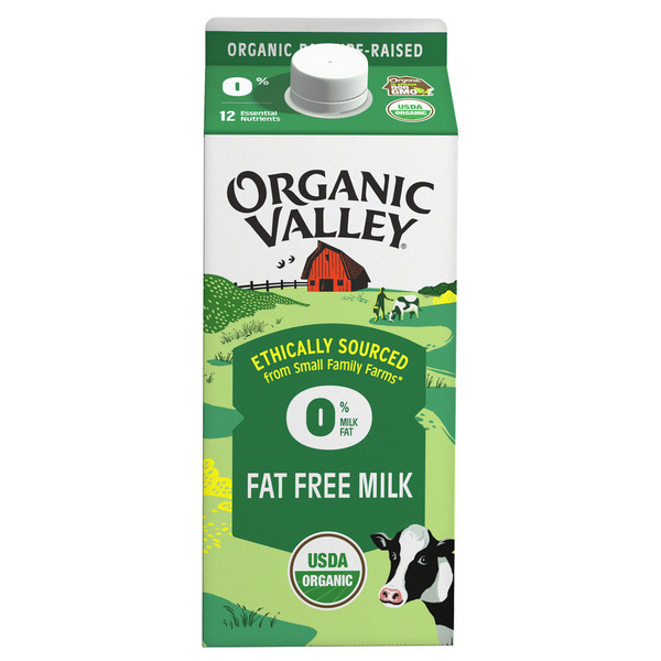 Organic Valley® Ultra Pasteurized 0% Fat Milk Same-Day Delivery or ...
