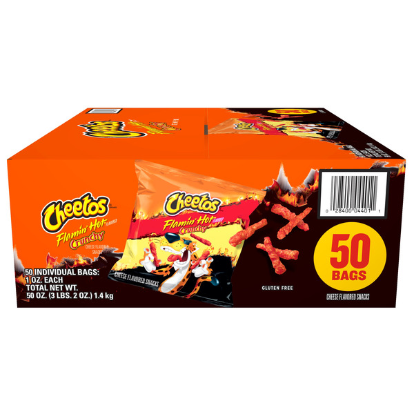 Cheetos Crunchy, Flamin' Hot, 1 oz, 50 ct Same-Day Delivery | Costco ...
