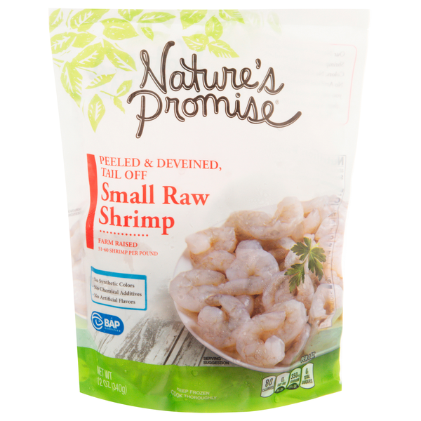 Food Lion Nature's Promise Raw Peeled & Deveined Tail Off Small Shrimp ...