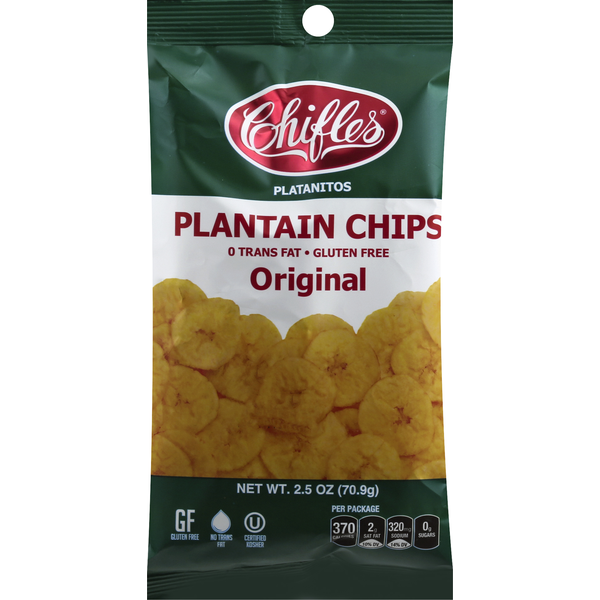 Chifles Plantain Chips, Original (2.5 oz) - Instacart