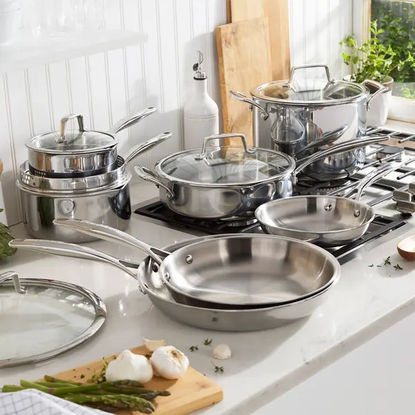 HENCKELS Tri-Ply Clad Stainless Steel 12-Piece Cookware Set Same-Day Delivery | Costco