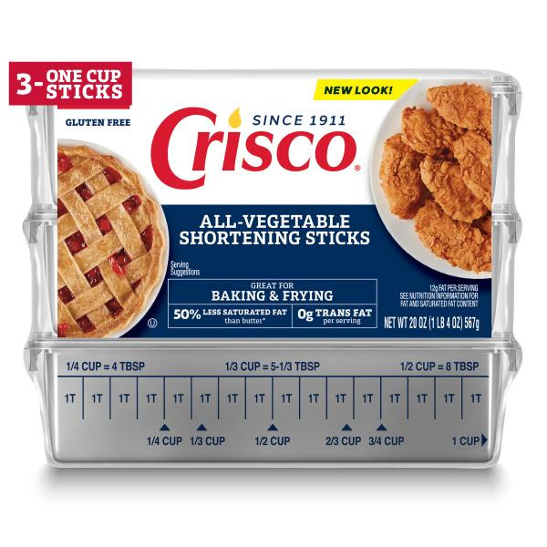 Crisco All-Vegetable Shortening Sticks, Gluten-Free Same-Day Delivery ...