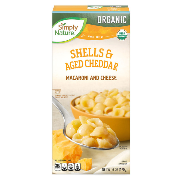 Simply Nature Organic Shells and Real Aged Cheddar Same-Day Delivery or ...