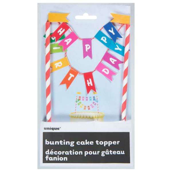 Publix Unique Rainbow Ribbon Birthday Bunting Cake Topper Same-Day ...