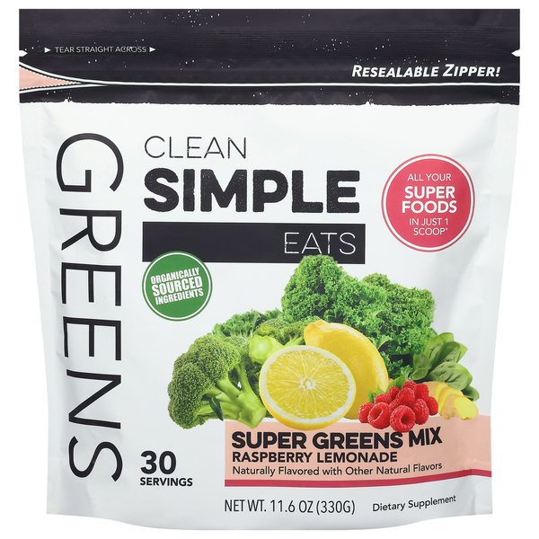 Clean Simple Eats Super Greens Mix, Raspberry Lemonade Same-Day Delivery or Pickup | Harmons