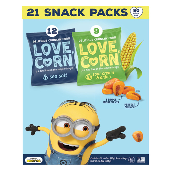 Love Corn Variety Snack Packs, 0.7 oz, 21-count Same-Day Delivery | Costco