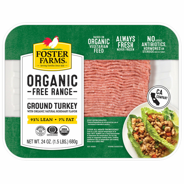 Foster Farms Organic Ground Turkey 93% Lean Same-Day Delivery | Costco