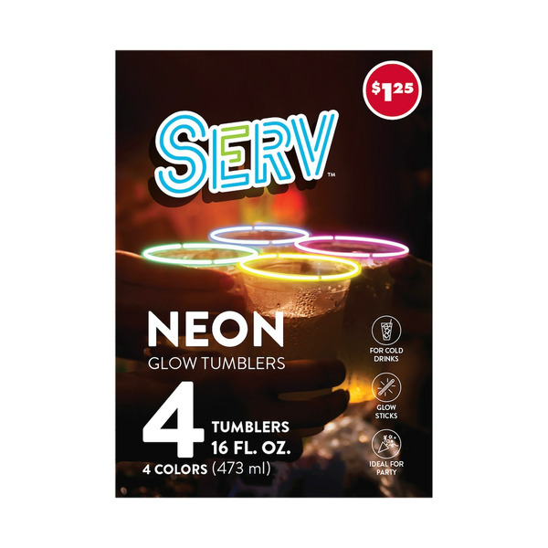 Dollar Tree Serv Neon Glow Tumblers Same-Day Delivery | Dollar Tree