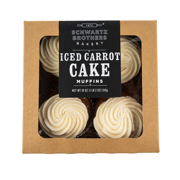 QFC Schwartz Brothers Bakery Iced Carrot Cake Muffins Same-Day Delivery ...