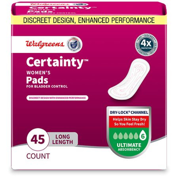 Walgreens Walgreens Women's Ultimate Absorbency Long Length Bladder ...