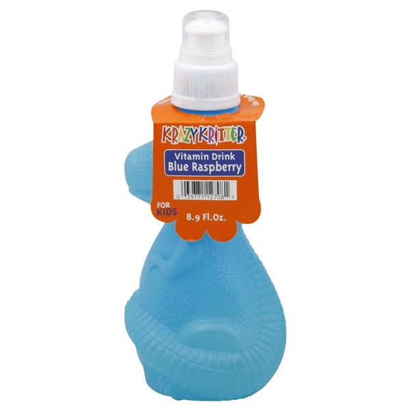 Krazy Kritter Vitamin Drink, for Kids, Blue Raspberry (8.9 oz) - Instacart