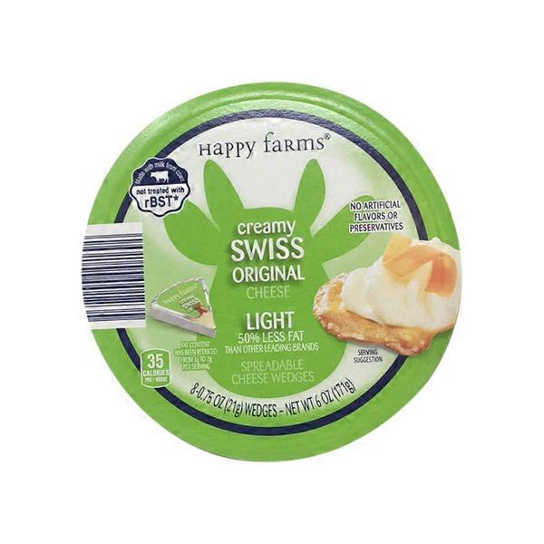 Happy Farms Spreadable Light Swiss Cheese Wedges (6 oz) - Instacart