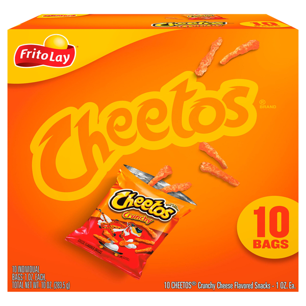 Cheetos Cheese Flavored Snacks, Crunchy, 10 Bags Same-Day Delivery or ...