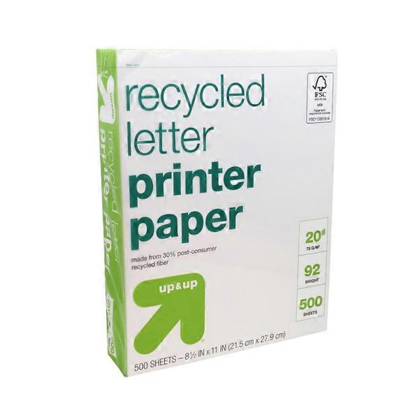 Target Up&Up Recycled Printer Paper Same-Day Delivery | Instacart
