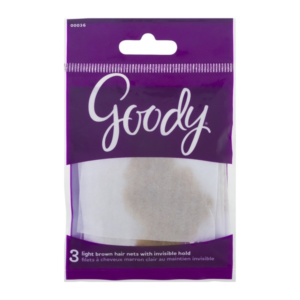Goody Light Brown Hair Nets with Invisible Hold (3 ct) - Instacart