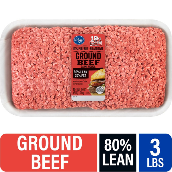 Fred Meyer Kroger 80% Lean Ground Beef Chuck Same-Day Delivery or ...