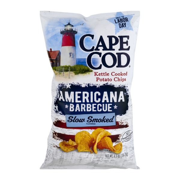 Cape Cod Kettle Cooked Potato Chips Americana Barbecue Slow Smoked ...
