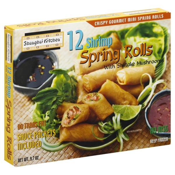 Shanghai Kitchen Spring Rolls, Mini, Shrimp (12 each) - Instacart