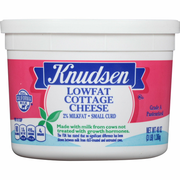 Knudsen Small Curd Low Fat 2% Milkfat Cottage Cheese oz. Tub Same-Day ...