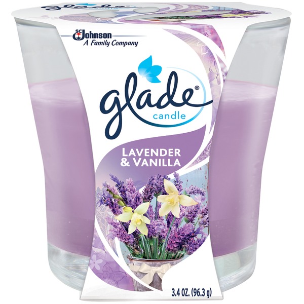 Glade Lavender and Vanilla Candle (3.4 oz) - Instacart