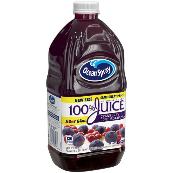 Kroger Ocean Spray 100% Juice Cranberry Grape Juice Blend Same-Day ...