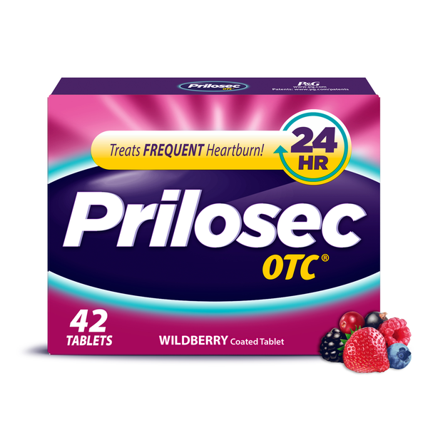 Prilosec OTC Heartburn Relief, Omeprazole, Acid Reducer Tablets ...