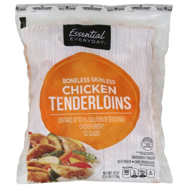 Essential Everyday Chicken, Tenderloins, Boneless, Skinless Same-Day ...