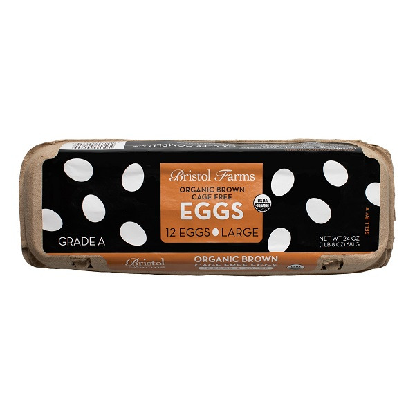 Bristol Farms Large Organic Cage Free Eggs Same-Day Delivery | Bristol ...