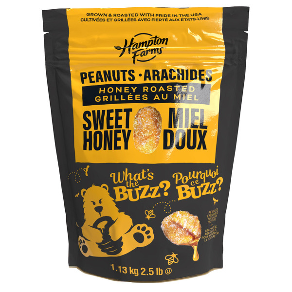 Hampton Farms Sweet Honey Roasted Super Xl Peanuts Same-Day Delivery ...