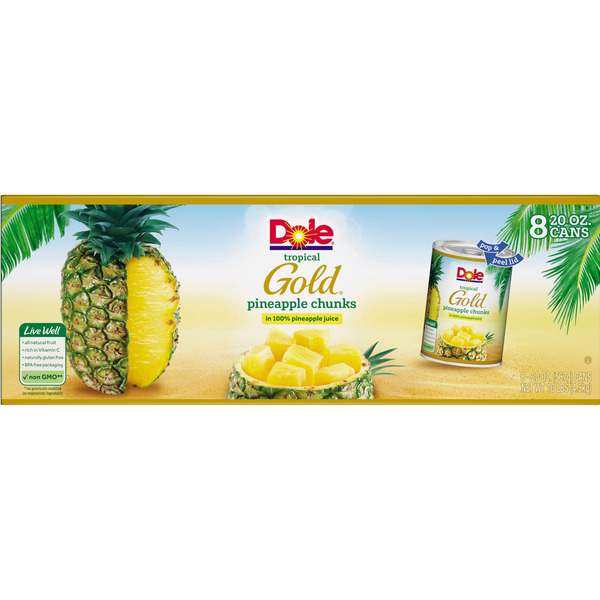Dole Pineapple Chunks, in 100% Pineapple Juice Same-Day Delivery ...