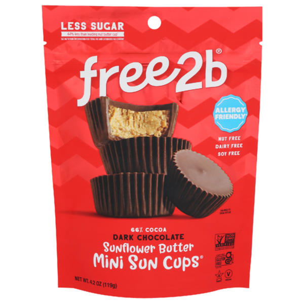 Free2b Dark Chocolate Sunflower Butter Mini Sun Cups Same-Day Delivery or Pickup | Sprouts ...
