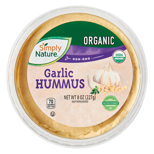 Simply Nature Organic Garlic Hummus Same-Day Delivery or Pickup | ALDI