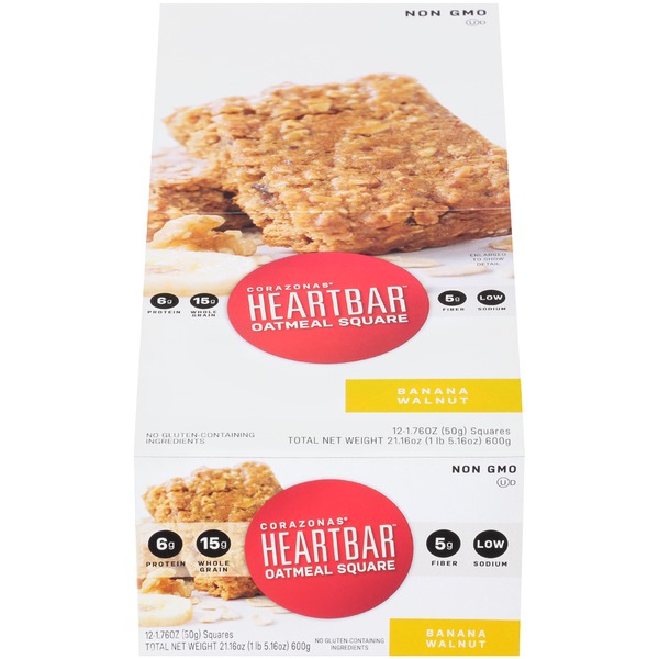 Corazonas Heartbar Banana Walnut Squares Corazonas Heartbar Banana ...