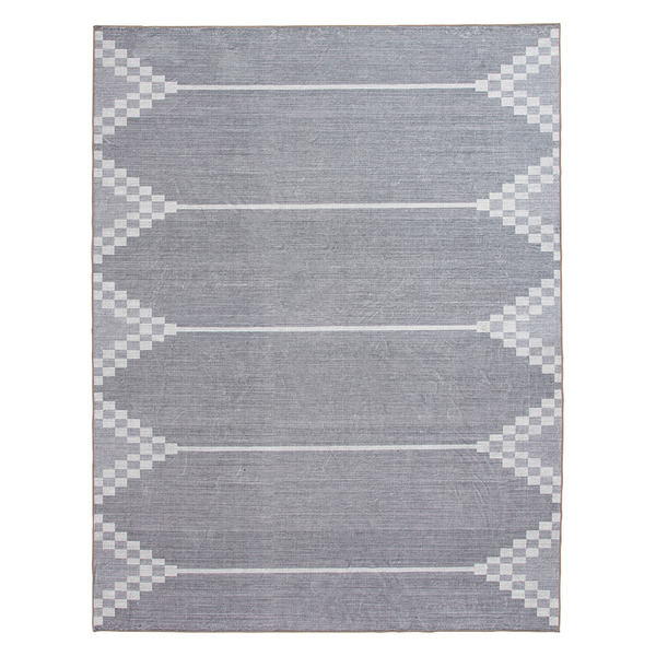 Huntington Home Geo Oversized Washable Rug, 7 Feet 6 Inch x 9 Feet 10 ...