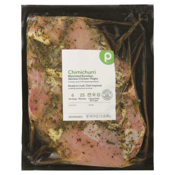 Publix Publix Chicken Thighs, Chimichurri, Skinless, Boneless ...