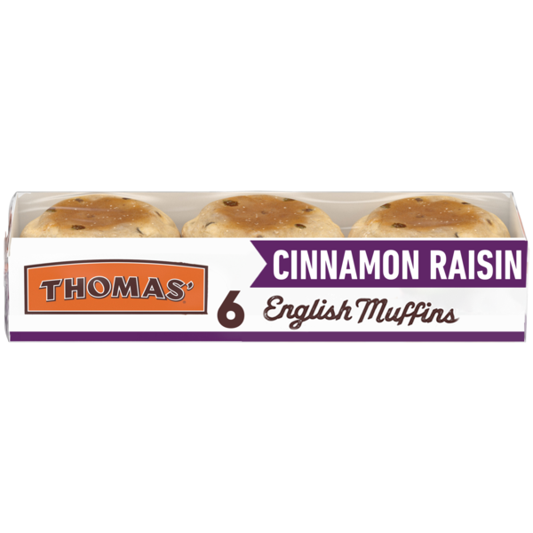 Thomas’ 6 ct, Cinnamon Raisin, English Muffin, English Muffins, 13 oz ...
